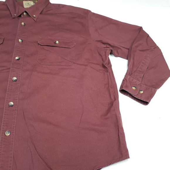 schmidt | Shirts | Ce Schmidt Workwear Mens 2x Maroon Long Sleeve ...